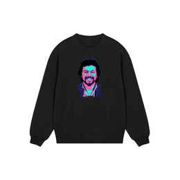 F4NT4STIC Sweatshirt 'TV Times Jeremy Beadle 1982 Pop Art' Herren Gr&ouml;&szlig;e XS hellblau / lila / schwarz