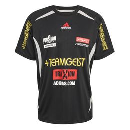 adidas originals T-Shirt 'Teamgeist' Herren Gr&ouml;&szlig;e M gelb / knallrot / schwarz / offwhite