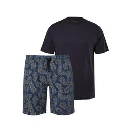 Men Plus Pyjama kurz Herren Gr&ouml;&szlig;e XXXL navy / petrol / schwarz