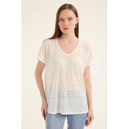 Home Store T-Shirt 'Devoreli' Damen Gr&ouml;&szlig;e L wei&szlig;