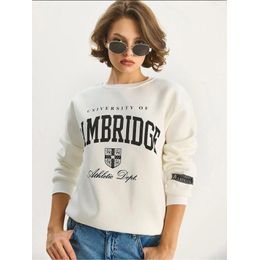 Bianco Lucci Sweatshirt Damen Gr&ouml;&szlig;e S schwarz / wei&szlig;
