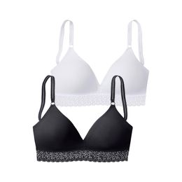 Petite Fleur BH Damen Gr&ouml;&szlig;e 70 schwarz / wei&szlig;