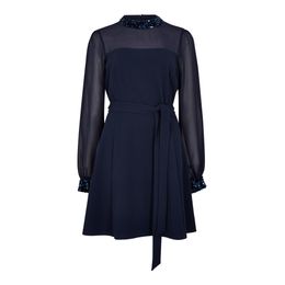 Apricot Sequin Trim Belted Mini Dress ' ' Damen Gr&ouml;&szlig;e 34 navy Winterkleid