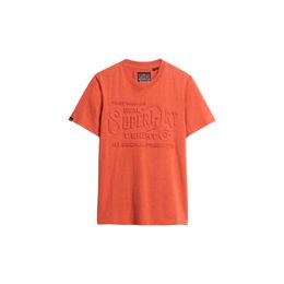Superdry & Co T-Shirt Herren Gr&ouml;&szlig;e L orangerot