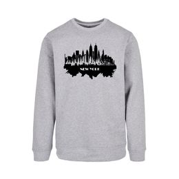 F4NT4STIC Sweatshirt 'Cities Collection - New York skyline' Herren Gr&ouml;&szlig;e XL grau / schwarz