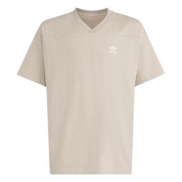 adidas originals T-Shirt 'OVERSIZED CUTLINE' Jungen Gr&ouml;&szlig;e 176 beige / wei&szlig;