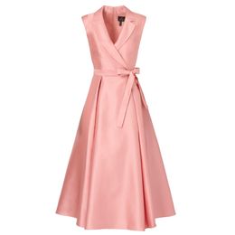 Adrianna Papell Cocktail Kleid 'Lapel Mikado Ankle Dress' Damen Gr&ouml;&szlig;e 34 apricot