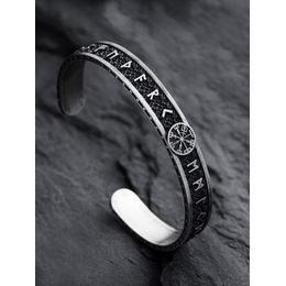 Reytel Armband 'VEGVISIR WITH RUNES' Herren Gr&ouml;&szlig;e 23 cm silber