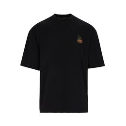 Spitzbub Shirt 'Black Glow' Herren Gr&ouml;&szlig;e M gr&uuml;n / orange / schwarz