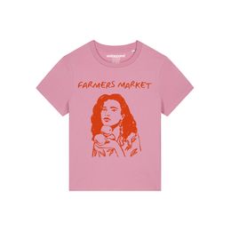 Watapparel T-Shirt 'Farmers market' Damen Gr&ouml;&szlig;e S hummer / altrosa