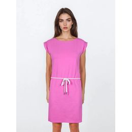 Salzhaut Kleid 'USSELIG - UNI' Damen Gr&ouml;&szlig;e 40 pink / wei&szlig; Winterkleid