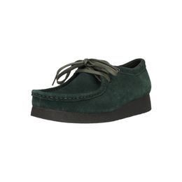 Clarks Schn&uuml;rschuhe 'Wallabee EVO' Damen Gr&ouml;&szlig;e 40 dunkelgr&uuml;n