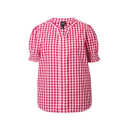 Ulla Popken Bluse Damen Gr&ouml;&szlig;e 46/48 rot / wei&szlig;