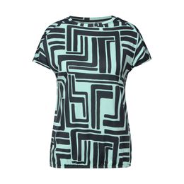 Cecil T-Shirt Damen Gr&ouml;&szlig;e L mint / schwarz