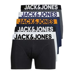 Jack & Jones Jack & Jones Boxershorts 'JJSolid' Herren Gr&ouml;&szlig;e S marine / orange / schwarz / wei&szlig;