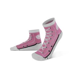 Normani Socken Damen Gr&ouml;&szlig;e 43/46 rosa / wei&szlig;