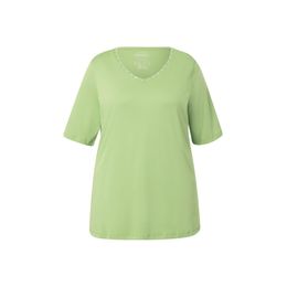 Ulla Popken T-Shirt Damen Gr&ouml;&szlig;e M/L hellgr&uuml;n