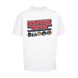 F4NT4STIC T-Shirt 'Stranger Things Netflix TV Series' Herren Gr&ouml;&szlig;e 5XL nachtblau / braun / kirschrot / wei&szlig;