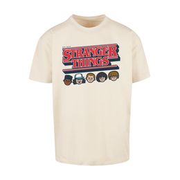 F4NT4STIC T-Shirt 'Stranger Things Netflix TV Series' Herren Gr&ouml;&szlig;e L beige / marine / braun / rot
