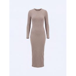 Nudyess Strickkleid 'Eos Maxi' Damen Gr&ouml;&szlig;e M/L kitt