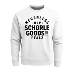 Neverless Sweatshirt 'Schorle' Herren Gr&ouml;&szlig;e XL wei&szlig;