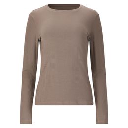 ENDURANCE ATHLECIA Athlecia Langarmshirt Tinashe Damen Gr&ouml;&szlig;e L taupe