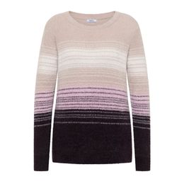 Cecil Pullover Damen Gr&ouml;&szlig;e L nude / hellbeige / aubergine / pflaume
