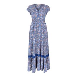 Apricot Kleid Damen Gr&ouml;&szlig;e 36 blau / koralle Winterkleid