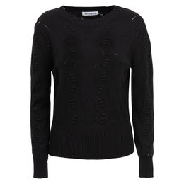 Influencer Pullover Damen Gr&ouml;&szlig;e S schwarz