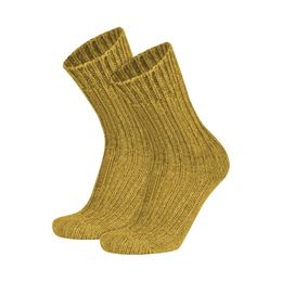 Normani Socken Damen Gr&ouml;&szlig;e 35/38 gelb