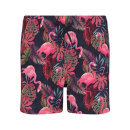 ZIGZAG Badeshorts 'Soda' Jungen Gr&ouml;&szlig;e 116 gr&uuml;n / pink / schwarz