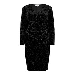 Apricot Rhinestone Velvet Wrap Mini Dress ' ' Damen Gr&ouml;&szlig;e 44 schwarz Winterkleid