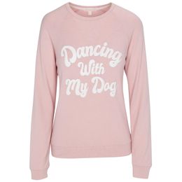PJ Salvage Schlafshirt ' Let's Dance ' Damen Gr&ouml;&szlig;e XL pink / wei&szlig;