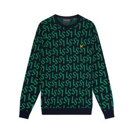 Lyle & Scott Lyle & Scott Pullover Herren Gr&ouml;&szlig;e M dunkelblau / gr&uuml;n