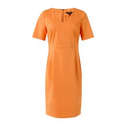 comma, COMMA Kleid Damen Gr&ouml;&szlig;e 40 orange Winterkleid