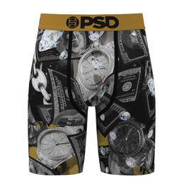 PSD Boxershorts 'SILVER BANDS' Herren Gr&ouml;&szlig;e M dunkelgrau / schwarz