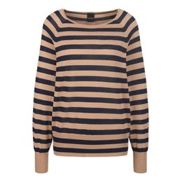 Madeleine Mode Madeleine Pullover Damen Gr&ouml;&szlig;e S/M marine / karamell