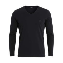 Ombre Shirt 'OM-LSBC-0123' Herren Gr&ouml;&szlig;e M schwarz