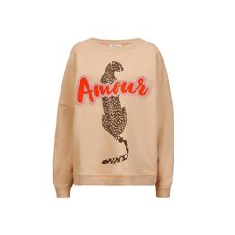 Codello Sweatshirt Damen Gr&ouml;&szlig;e M beige / braun / rot