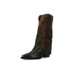 Sacha London SACHA Cowboystiefel Damen Gr&ouml;&szlig;e 36 dunkelbraun / schwarz Winterschuhe