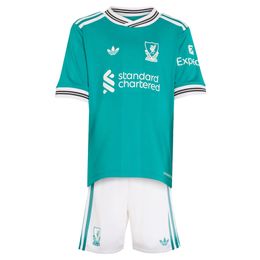 adidas Performance Sportanzug 'FC Liverpool 25/26''' Jungen Gr&ouml;&szlig;e 92 jade / dunkelrot / naturwei&szlig;