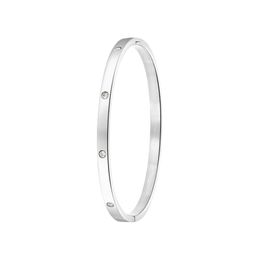 Lucardi Armband Damen Gr&ouml;&szlig;e Onesize silber / transparent