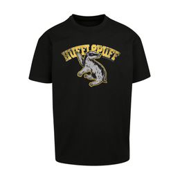 F4NT4STIC T-Shirt 'Harry Potter Hufflepuff Sport Emblem' Herren Gr&ouml;&szlig;e XL gelb / grau / schwarz