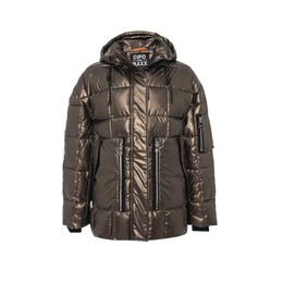 Cipo & Baxx Cipo & Baxx Winterjacke 'WM142', Steppjacke, tailliert, bequem, Zwei seitliche Zipper-Taschen Damen Gr&ouml;&szlig;e XXL braun