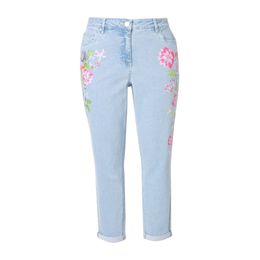 MIAMODA Jeans Damen Gr&ouml;&szlig;e 47/48 hellblau / pink