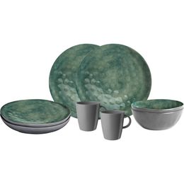 Brunner Geschirrset Venetian Sea green, 8-teilig