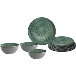 Brunner Geschirrset Venetian Sea green, 12-teilig