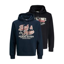 Jack & Jones Jack & Jones Sweatshirt 'Logo' Herren Gr&ouml;&szlig;e S schwarzmeliert