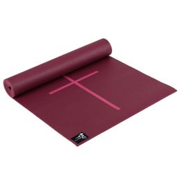 YOGISTAR.COM Yogamatte 'Plus Alignt' Damen Gr&ouml;&szlig;e 7 himbeer / weinrot