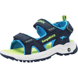 Kangaroos Trekkingsandale Jungen Gr&ouml;&szlig;e 38 navy / hellblau / hellgr&uuml;n